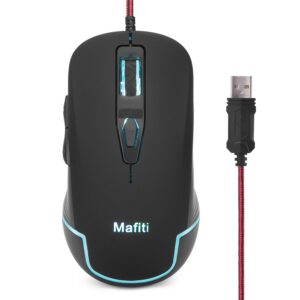 mafiti wired mouse, computer mouse for laptop notebook desktop usb rgb mice 3200dpi