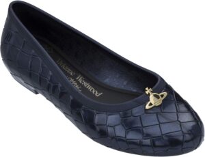 melissa - womens vwa + margo ballerina ii ad flats, size: 6 m us, color: navy dark