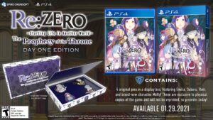 re:zero – the prophecy of the throne day one edition – playstation 4