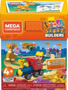 mega construx story builders saga storytelling building set, multicolor