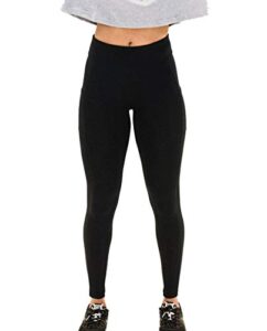 spalding womens activewear cotton blend 28" inseam with pocket leggings, black, small us