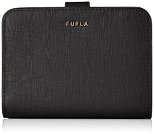 furla babylon s compact wallet nero (1007-o6000)