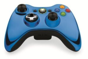 xbox 360 wireless controller - chrome blue (renewed)