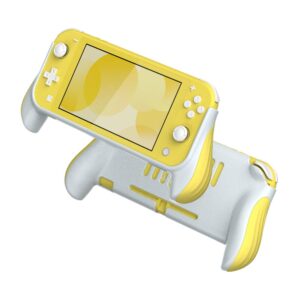 azakio, grip case for nintendo switch lite,ergonomic nintendo switch lite hand grip, accessories for switch lite (yellow)