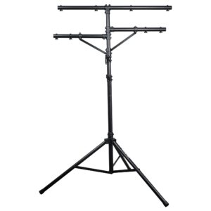 sound town dj lighting stand-adjustable height, 10.3 ft tall with side bars and tripod base (stls-011)