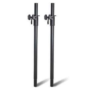 sound town 2-pack subwoofer speaker poles with adjustable height and safety pins (stsda-50b)