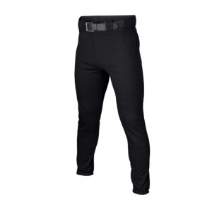 easton rival+ pro taper baseball pant, black, adult, xsmall