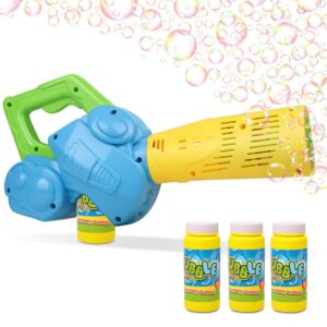 duckura bubble leaf blower, bubble gun for toddlers 1-3, kids bubble blower machine with 12oz bubble solution, summer outdoor backyard toy, birthday valentine day gifts toys for age 2 3 4 5+ boy girl