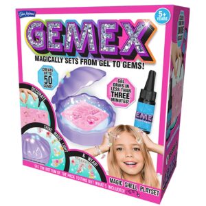 john adams | gemex magic shell playset: magically sets from gel to gems! | arts & crafts | ages 5+