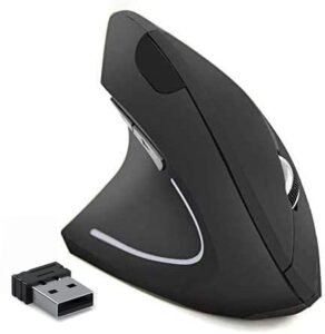 bewishes ergonomic mouse left hand, 2.4g left-handed wireless vertical mouse ergonomic mice, 3 adjustable dpi (800/1200/1600), specially for left-handers