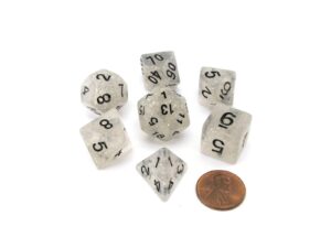 reaper miniatures 19031: boss dice - starlight glitter - pizza dungeon dice