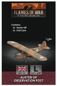 flames of war late war: british auster observation post (br951)