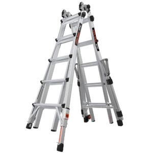 little giant ladders, epic, m22, 22 foot, multi-position ladder, aluminum, type 1a, 300 lbs weight rating, (16822-818)