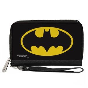 buckle-down women's pu zip around wallet rectangle-batman, 7.5"x4.5"