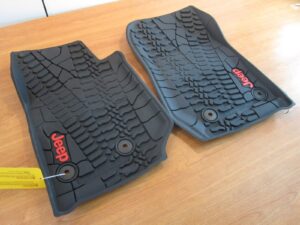 2014-2018 jeep wrangler jk front high wall all weather floor mats new mopar oem