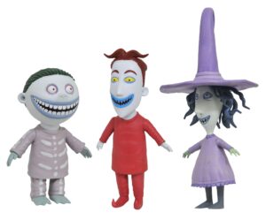 diamond select toys the nightmare before christmas best of series: lock, shock and barrel action figure, multicolor