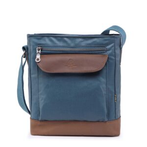 urban light coated canvas crossbody bag (kale)