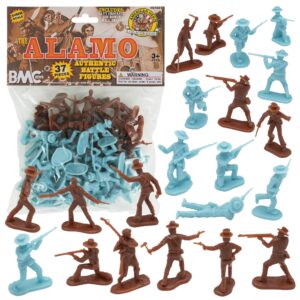 bmc the alamo plastic army men - texas vs. mexico 37pc soldier figures