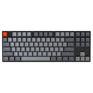 keychron k8 tenkeyless wireless mechanical keyboard for mac, rgb backlight, bluetooth, multitasking, type-c wired gaming keyboard for windows with gateron g pro brown switch