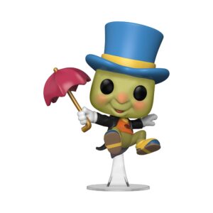 funko pop! disney: pinocchio - jiminy cricket with umbrella vinyl figure, fall convention exclusive, 3.75 inches