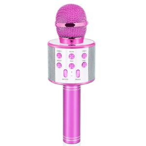 dodosky gifts for girls age 4-12, karaoke microphone gifts for 4 5 6 7 8 9 10 11 12 year old girls toys for 4-12 year old girls birthday gifts for 3-10 year old girl - purple