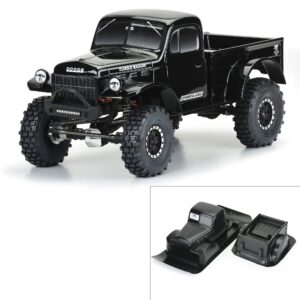 pro-line racing 1946 dodge power wagon black 12.3 wb crawlers pro349918 car/truck bodies wings & decals