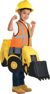 party city construction digger ride-on halloween costume for children, small, includes tractor rider suit