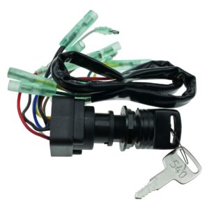 ignition switch assembly fits for yamaha outboard motors, 703-82510-44-00 703-82510-43-00 703-82510-42-00 703-82510-11-00, main key remote control box ignition