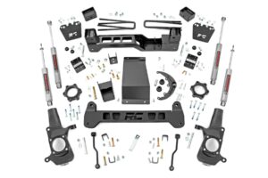 rough country 6" suspension lift kit for 2001-2010 chevy/gmc 2500hd 4wd - 29730a