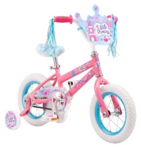 pacific race car character kids bike for girls and boys ages 3-7 year old, 16-inch wheels, steel frame, coaster brakes, adjustable & quick release seat, black