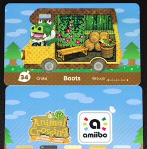 boots animal crossing welcome series amiibo card #34 - third party