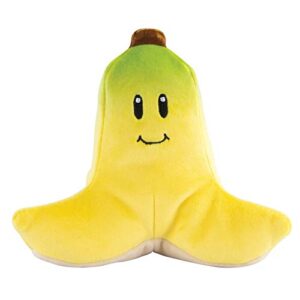 club mocchi mocchi mario kart plushies - banana plushie - squishy mario toys - collectible mario figures and cute stuffed animals - holiday gifts and stocking stuffers for kids - 6 inch