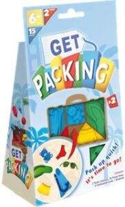 get packing 2 player puzzle game - travel-sized brain teaser for on-the-go fun, quick and engaging game for kids & adults, ages 6+, 2 players, 15 minute playtime, made by zygomatic