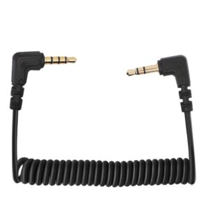 replacement 3.5mm trs to 3.5mm trrs patch adapter cable for smartphone movo boya by mm1 rode videomicro mics 100cm 39" 3.3ftq