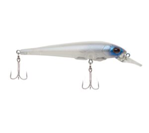 berkley hit stick fishing lure, ghost white, 1/4 oz, 3 1/2in | 9cm crankbaits, largest rolling action of any berkley hard bait, equipped with sharp fusion19 hook