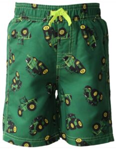 john deere boy toddler short active tractor print 2t,3t,4t (3t) green