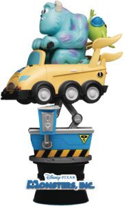 beast kingdom coin ride: monsters inc. ds-037 d-stage statue, multicolor, 6 inches