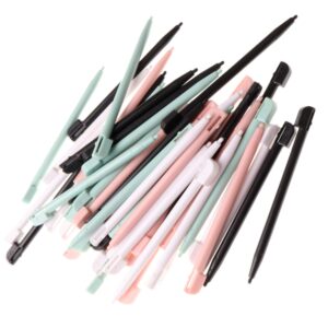 mizoelec 50pcs/pack stylus pen 8.5cm muti-color plastic resistive tft touch screen stylus pen game accessories for nintendo ds lite navigation touch screen stylus colors by random