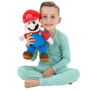 franco kids bedding soft plush mini cuddle pillow buddy, one size, super mario,pc1338