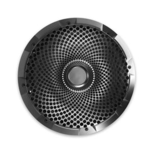 recoil 10-inch high excursion black steel mesh subwoofer grille