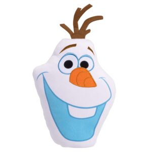 disney frozen 2 character head 16.5-inch plush olaf, soft pillow buddy toy for kids, officially licensed kids toys for ages 2 up by just play