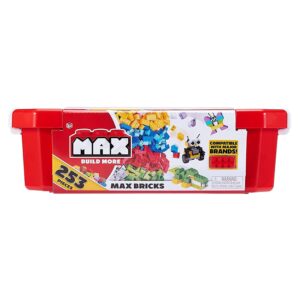 max build more building bricks accessories and wheels value set (250 pieces) by zuru - compatible with other major brands