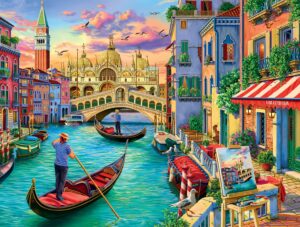 buffalo games - sights of venice - 750 piece jigsaw puzzle, blue