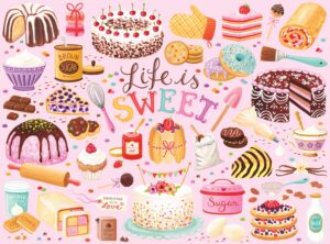 buffalo games - life is sweet - 1000 piece jigsaw puzzle, pink