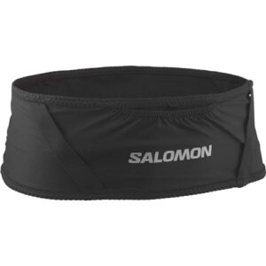 salomon pulse belt running waist pack , black, xs