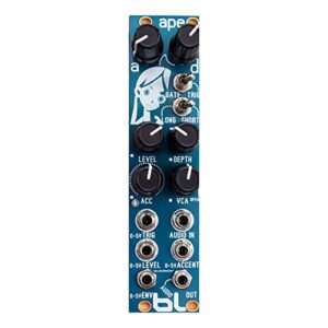 blue lantern blm accented asteroid bd analog bass drum eurorack synth module