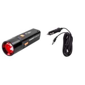 celestron - powertank glow 5000 - portable usb rechargeable power bank + red flashlight - 5000 mah capacity & car battery adapter for all nexstar telescopes