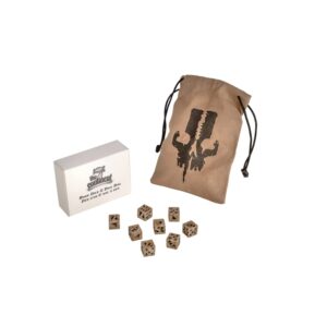 the 7th continent - bone cube and dice bag - accessories