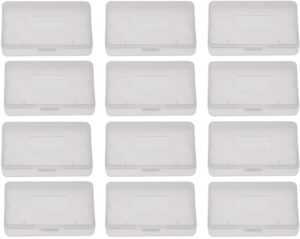 wisvertor 12pcs transparent anti dust cover cartridge game case box for nintendo game boy advance gba, gba sp