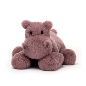 jellycat huggady hippo stuffed animal, medium